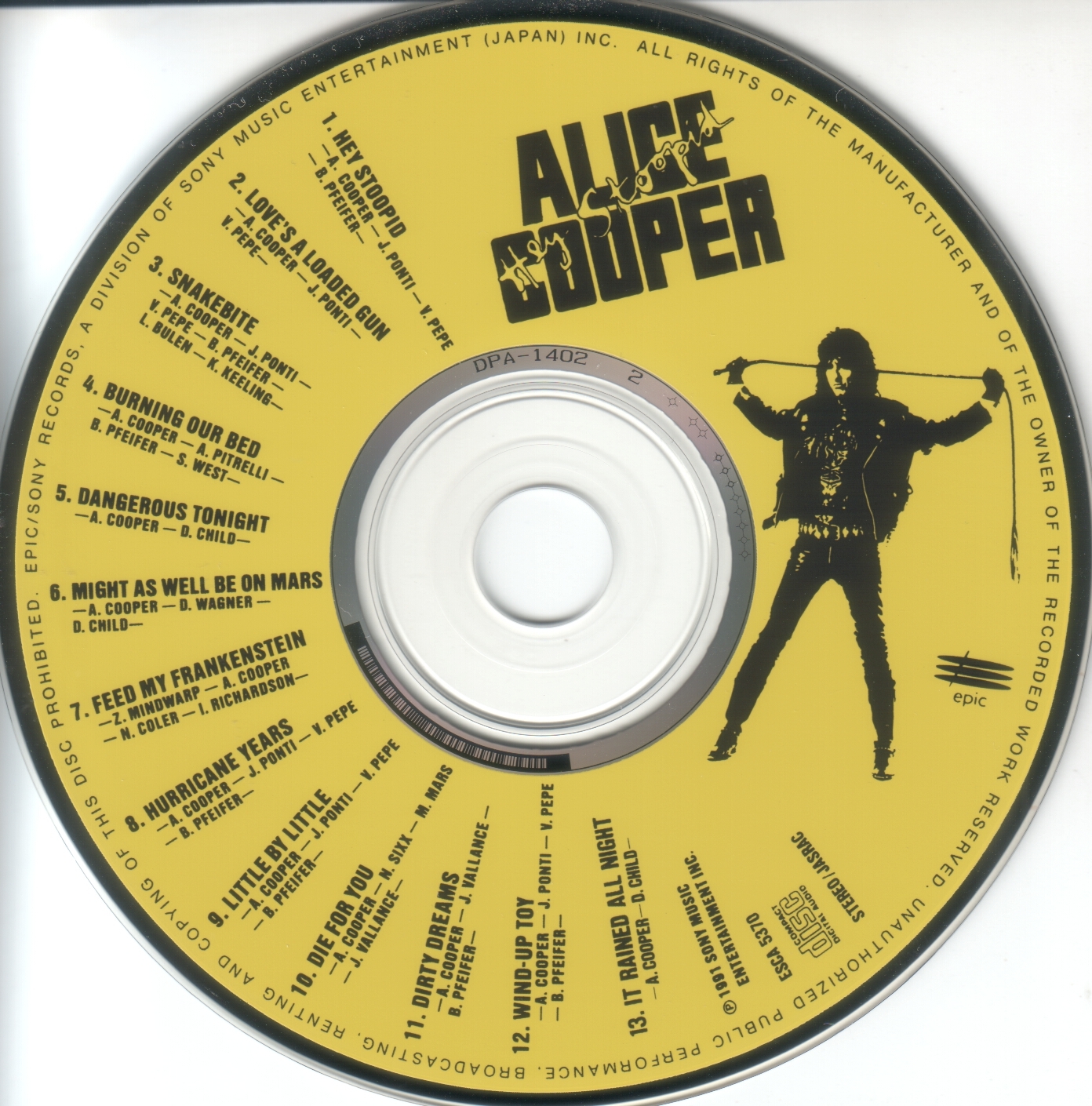 Alice Cooper Hey Stoopid : CD JPN | CD Covers | Cover Century | Over 1. ...